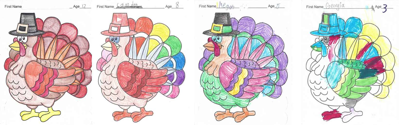 Molino Library Names Turkey Coloring Contest Winners : NorthEscambia.com