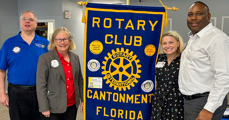 Cantonment Rotary, District Governor Discuss Goals : NorthEscambia.com