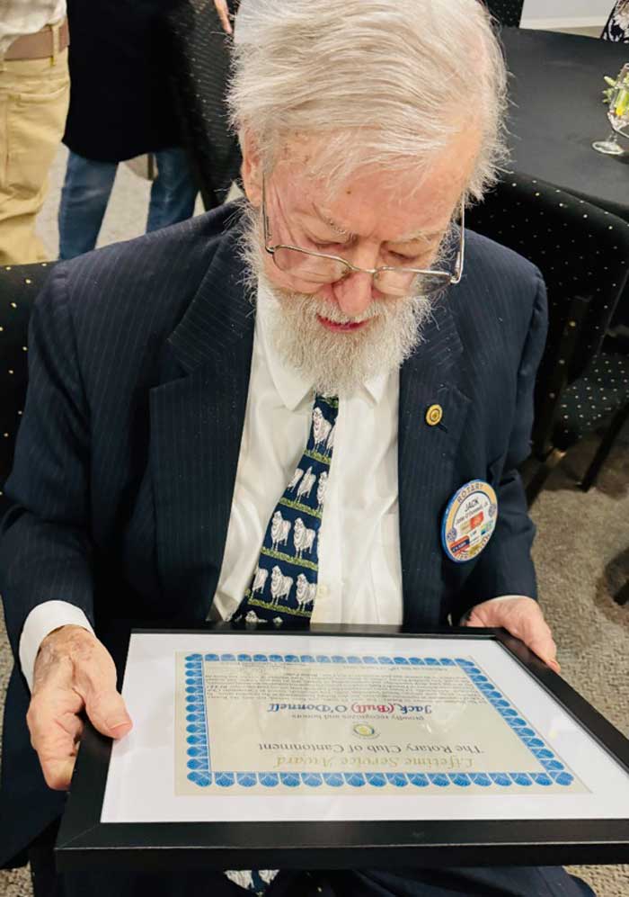 Cantonment Rotary Presents Lifetime Service Award To Jack O’Donnell : NorthEscambia.com