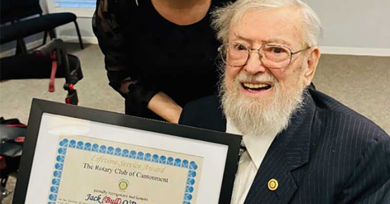 Cantonment Rotary Presents Lifetime Service Award To Jack O’Donnell : NorthEscambia.com