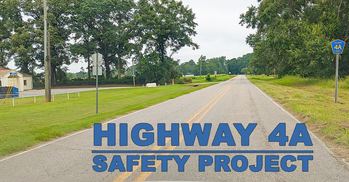 $1.8 Million Highway 4A Safety Improvement Project Approved : NorthEscambia.com