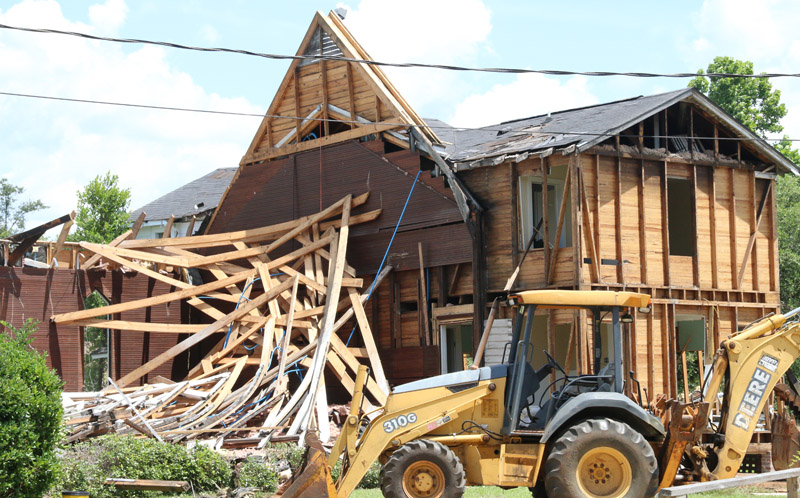 Coming Down Piece By Piece: Tornado Damaged Historic Century Methodist ...