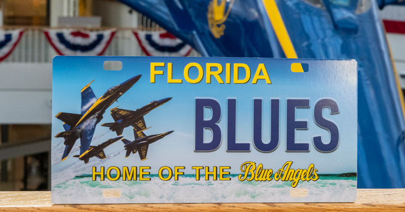 Blue Angels License Plate Reaches 3,000 Orders Needed To Put Plate Into ...