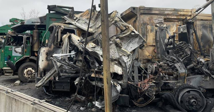 Explosion And Fire Destroys Five ECUA Trucks At Natural Gas Fueling ...