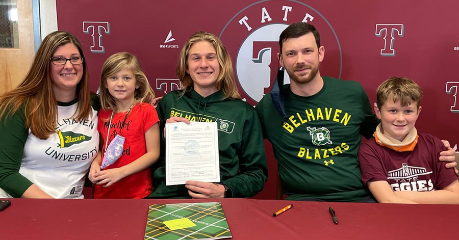 Tate High Soccer’s Caleb Thompson Signs With Belhaven University ...