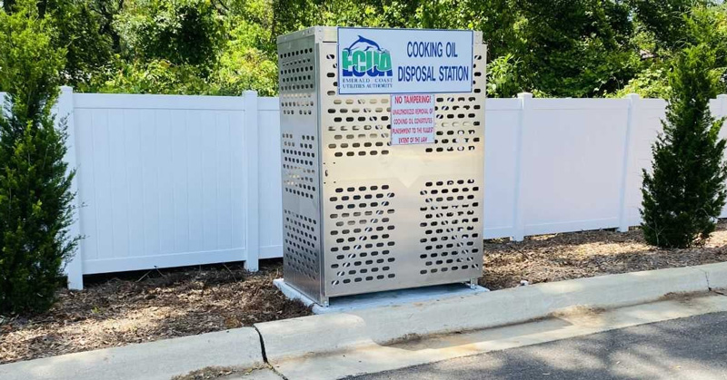 ECUA Offers Cooking Oil Disposal Stations, Including A New One On Nine ...