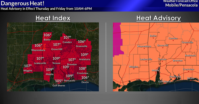 Heat Advisory In Effect, Excessive Heat Warning For Friday ...