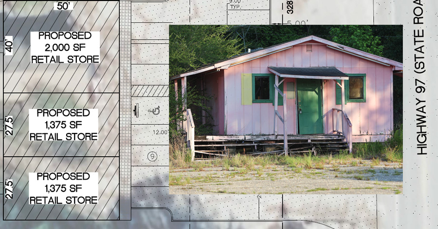 Three New Retail Stores Proposed At Site Of Former Highway 97 Lotto ...