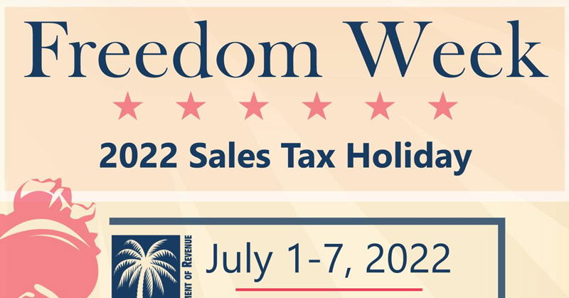 Florida Freedom Week Sales Tax Holiday; Here’s What You Can Buy Tax ...