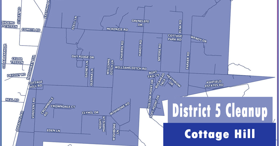 Reminder: District 5 Cottage Hill Neighborhood Cleanup Day Is Wednesday ...