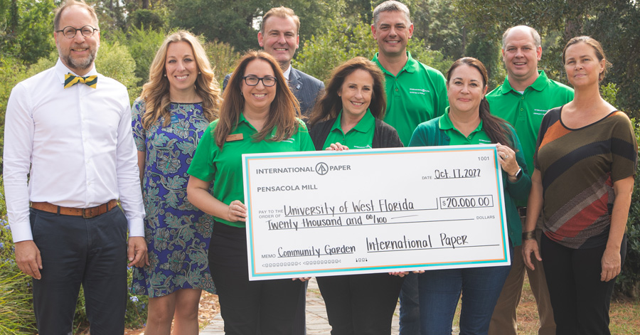 International Paper Awards $20,000 To UWF Community Garden ...