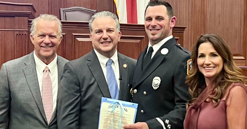 Escambia Fire Lieutenant Recognized As Florida Professional Firefighter ...