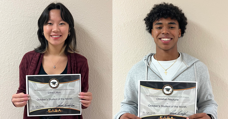 Tate High School Names Students Of The Month : NorthEscambia.com
