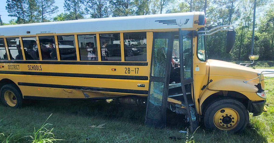 FHP: School Bus Driver Turned Into Path Of Car; 60 Students Uninjured ...