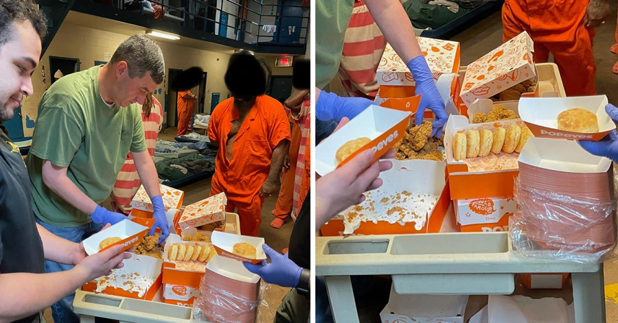 Popeyes Chicken And A Prayer: Jail Inmates Celebrate Easter ...