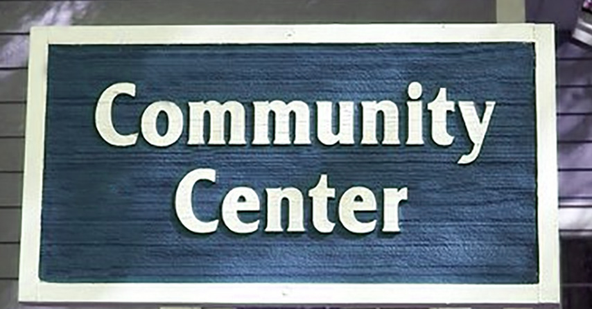 Community Center Sign Ogden To Rebuild Community Center In Memory Of