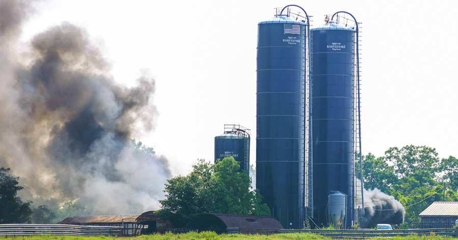 Fire Destroys Hay Barn, Equipment At Bratt Dairy Farm (With Gallery ...