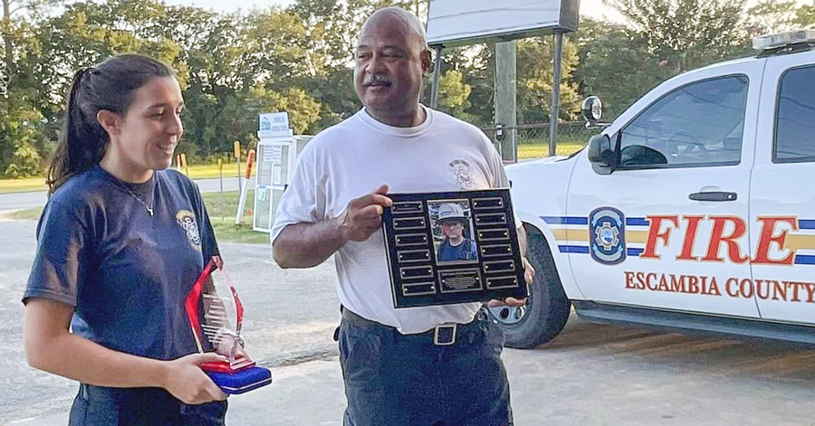 Firefighter Christianne Barry Honored With Dwain Bradshaw Spirit Award ...