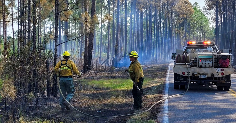 Brush Fire Near Beulah Burns 86 Acres, May Smolder Until It Rains ...