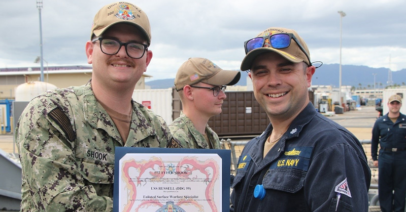 Jay Native Earns Navy Enlisted Surface Warfare Specialist Qualification ...