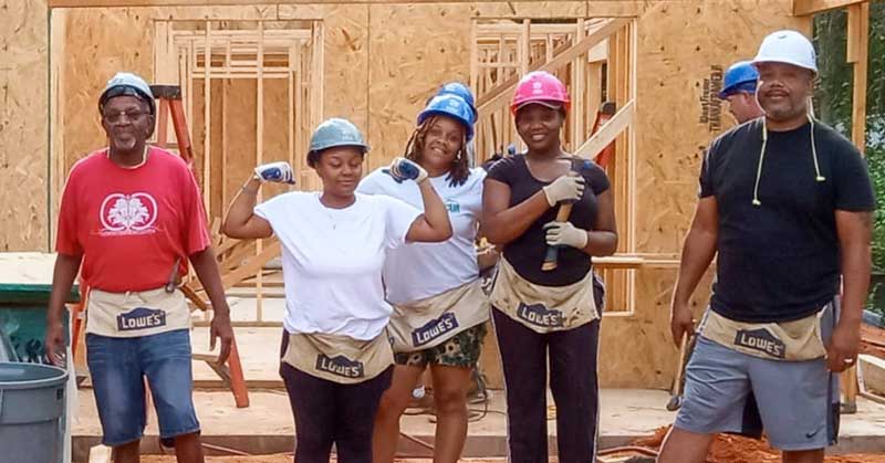 Cantonment Improvement Committee Volunteers On Cantonment Habitat Home ...