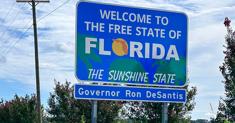 Florida Announces ‘Free State of Florida’ Placed on All Welcome Signs ...