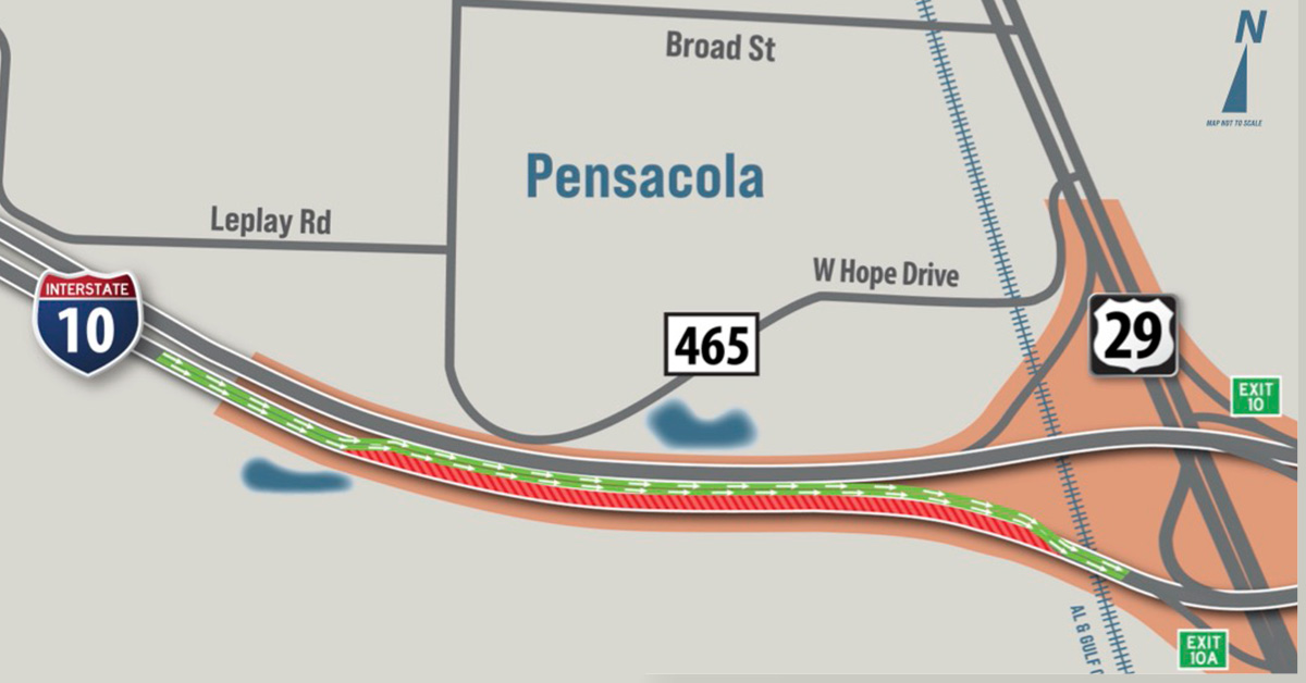 I-10 Traffic Shift Planned Near Highway 29 Interchange : NorthEscambia.com