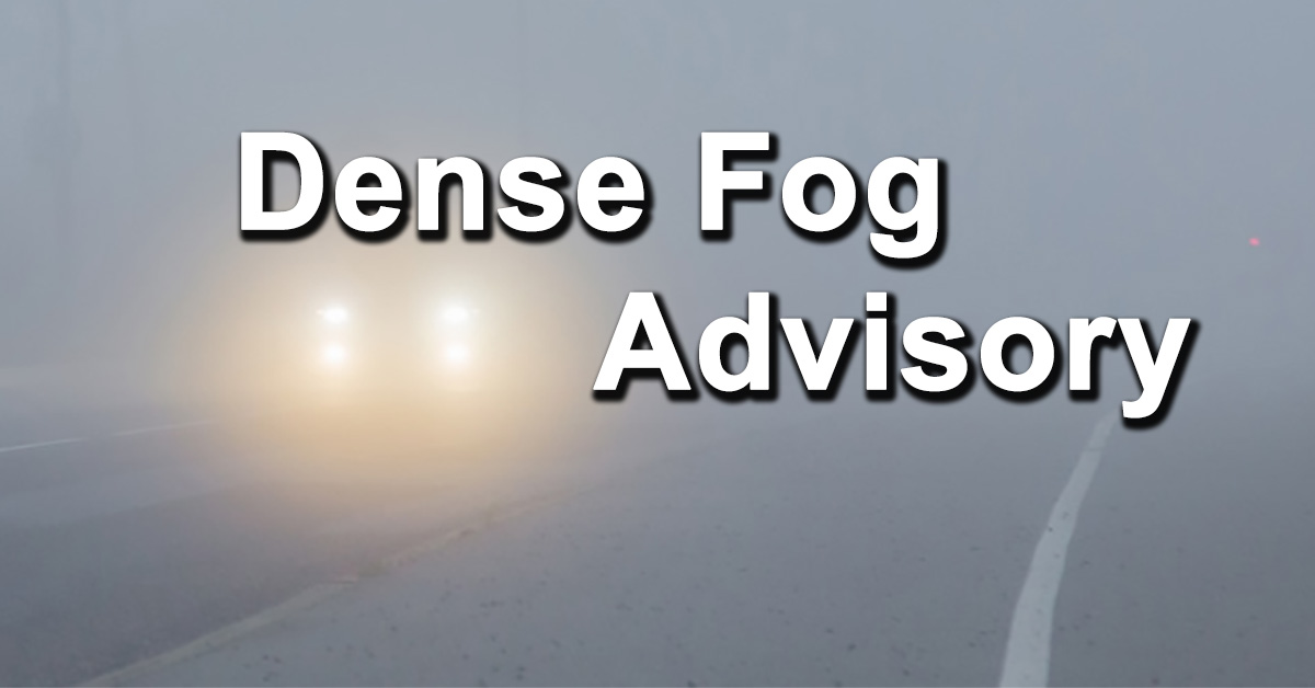 Dense Fog Advisory Into Tuesday Morning : NorthEscambia.com
