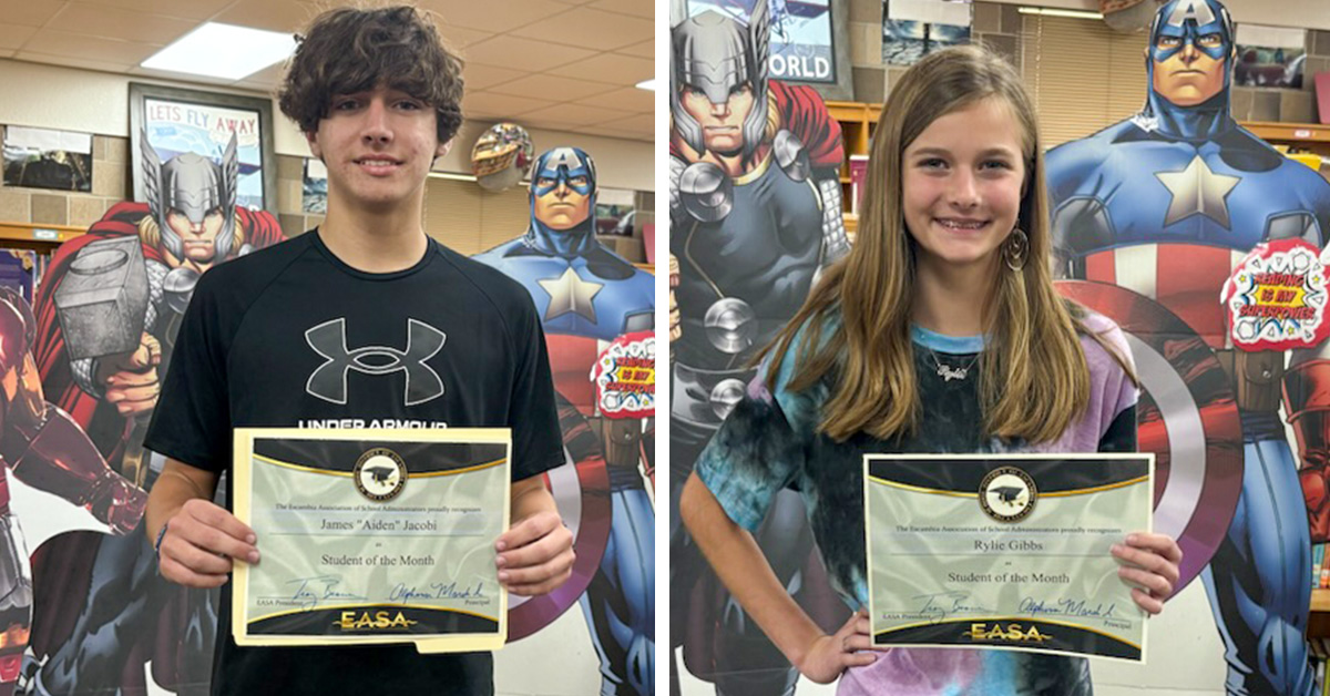 Ransom Middle School Names Students Of The Month : NorthEscambia.com