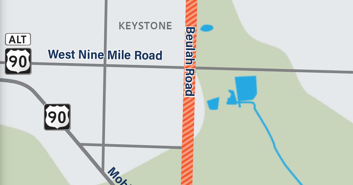 Beulah Road At Beulah Church Road Closed For Drainage Work ...