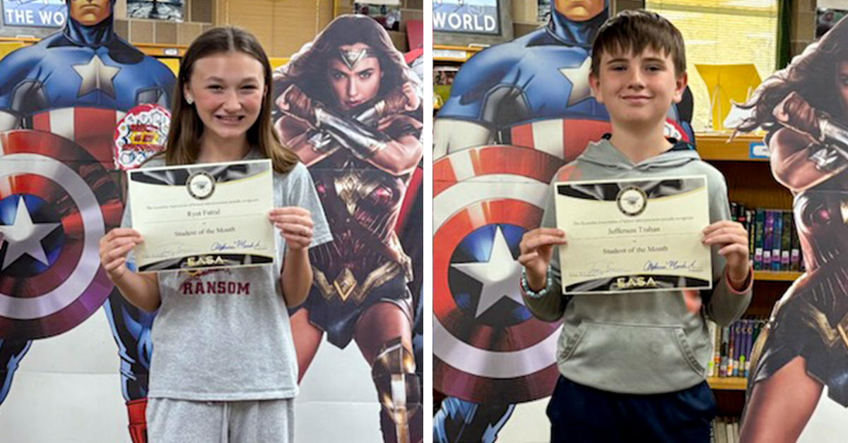 Ransom Middle School Names Students Of The Month : NorthEscambia.com