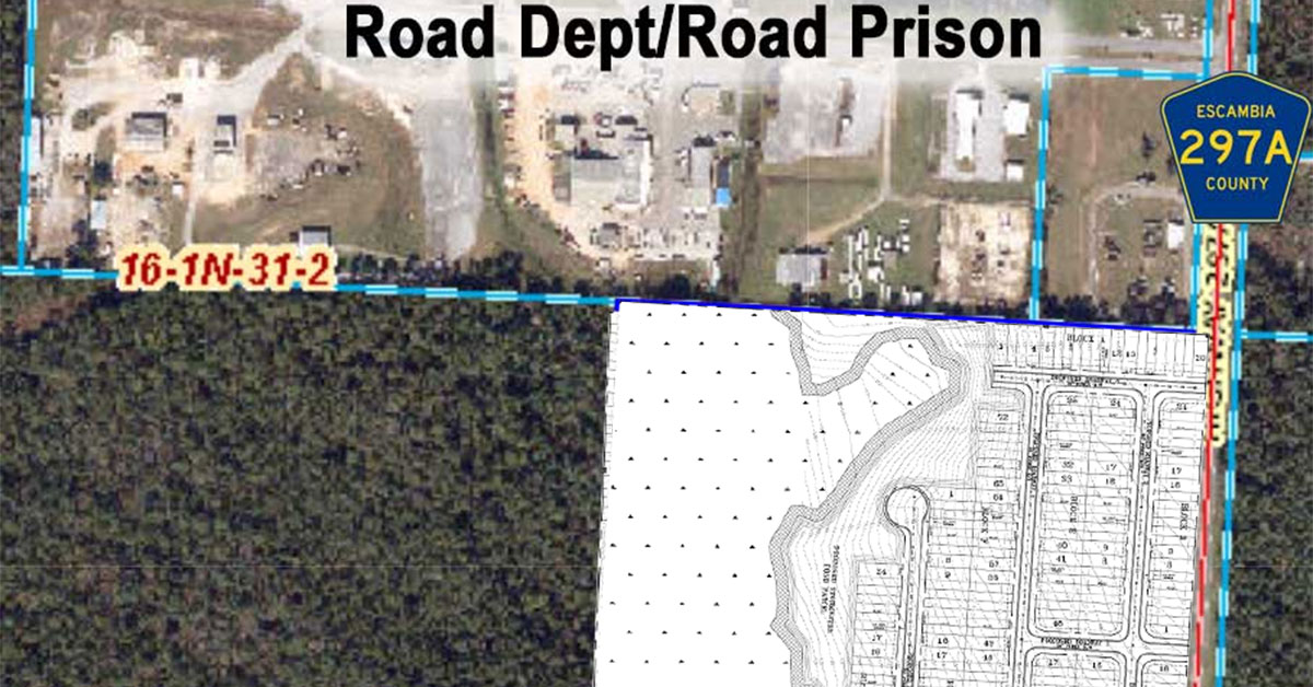 New 268 Lot Subdivision Proposed By Road Prison In Cantonment ...