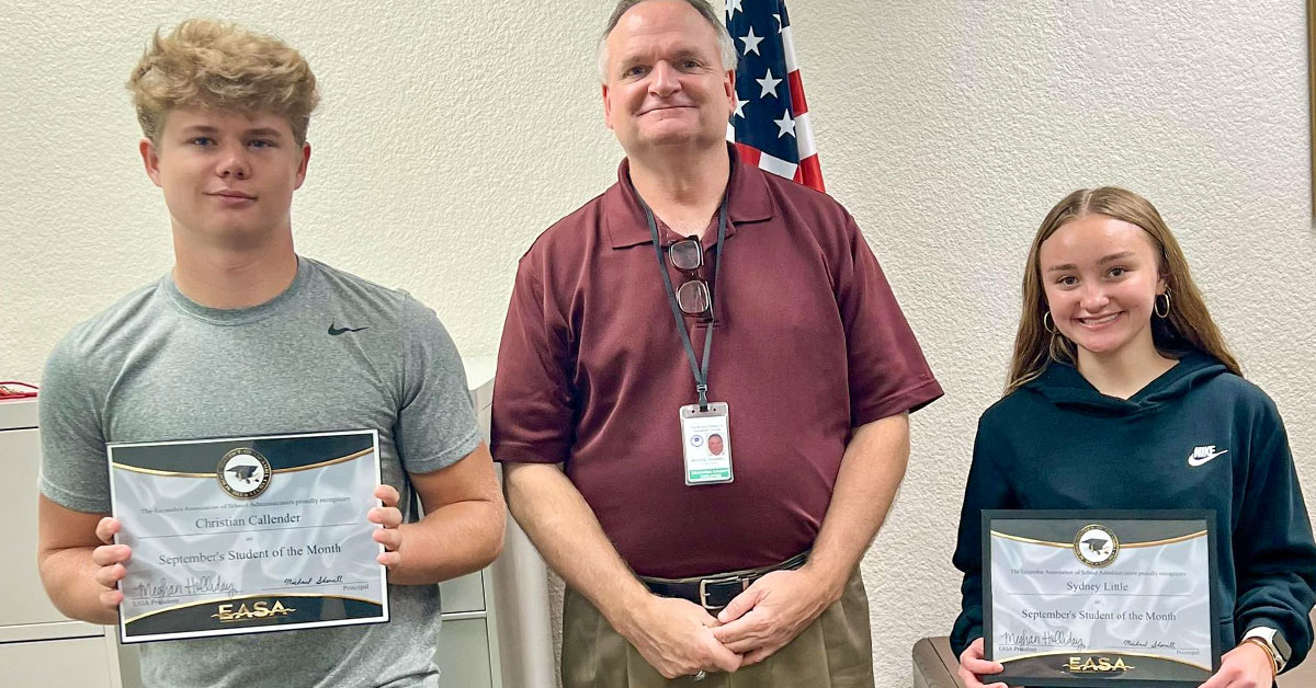 Northview High Names Students Of The Month : NorthEscambia.com
