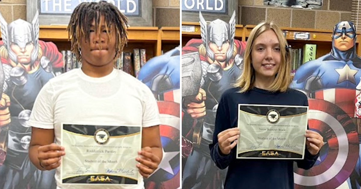 Ransom Middle Names Students Of The Month : NorthEscambia.com