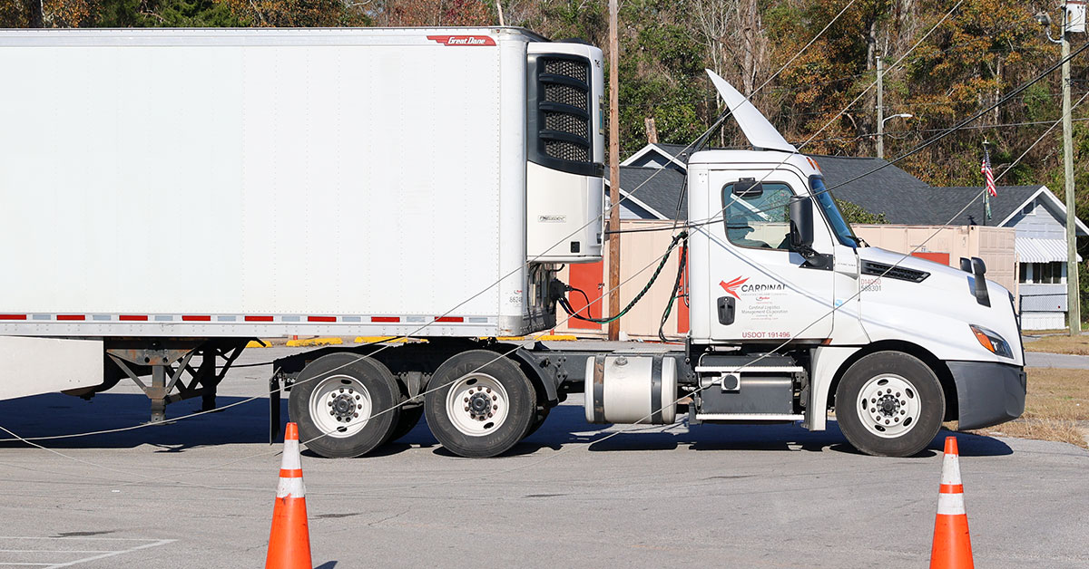 Semi Pulls Power Lines Down At Century Shopping Center : NorthEscambia.com