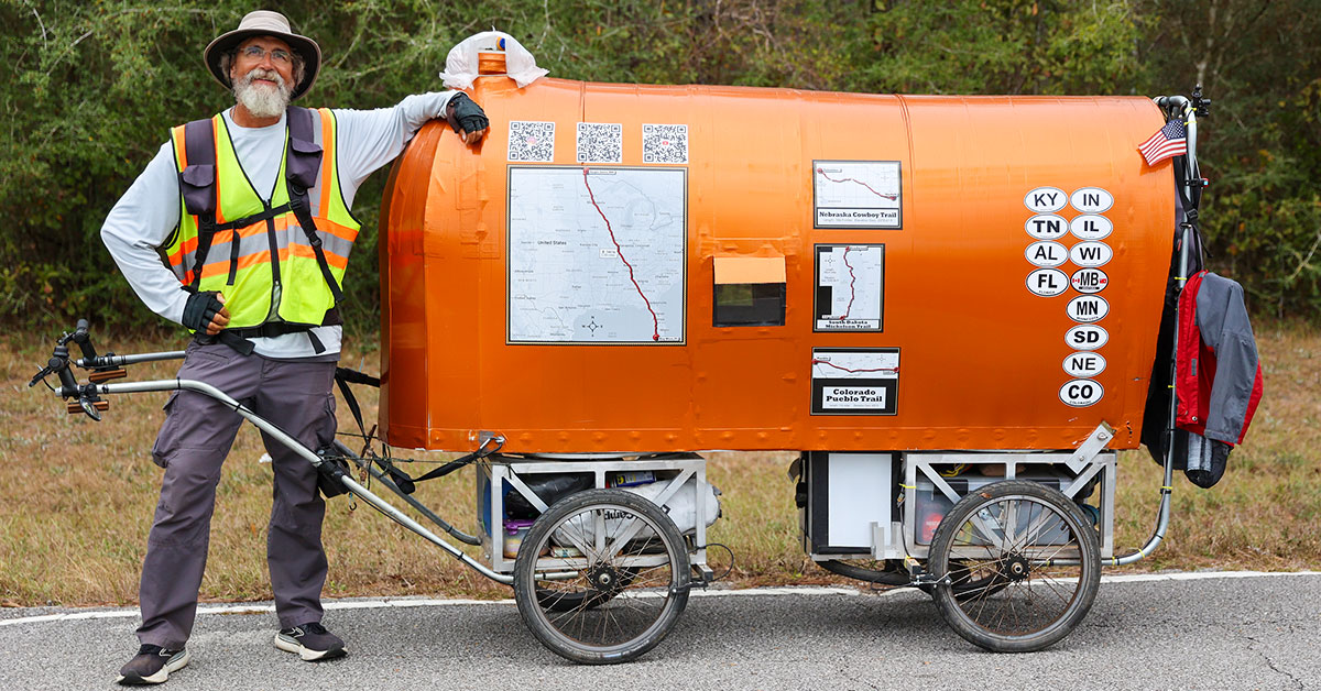 Man Traversing North Escambia On A Mission To Walk Across America From ...
