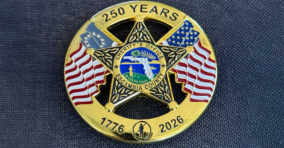 New Escambia Sheriff’s Office Badge Honors 250 Years Of America ...