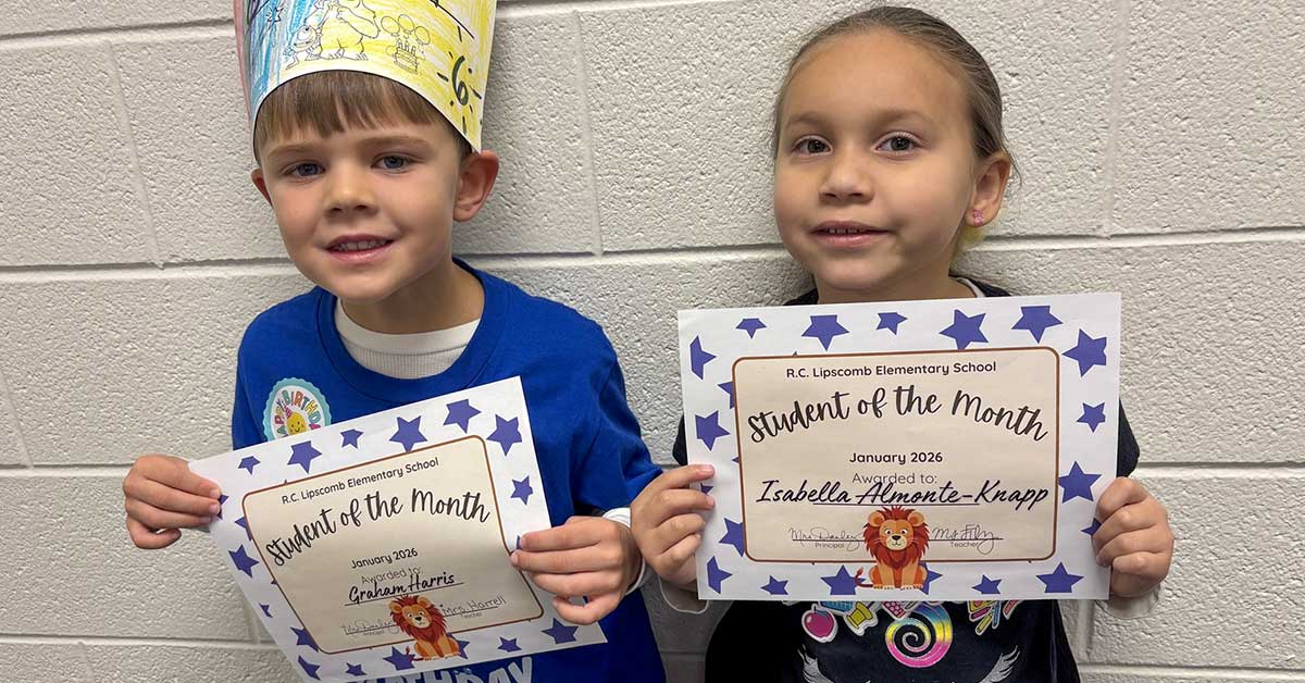 Lipscomb Elementary Names Students Of The Month : NorthEscambia.com