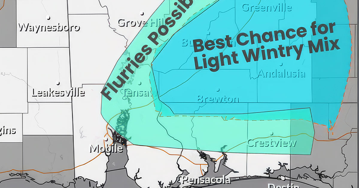 Update: Chance Of Wintry Mix Early Sunday Morning : NorthEscambia.com